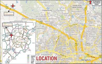 Habitat Venture Habitat Greens Map - Nelamangala, Bangalore Location Map