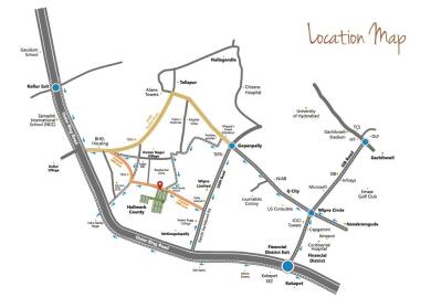 Hallmark Infracon India Pvt Ltd Hallmark County Map - Osman Nagar ...