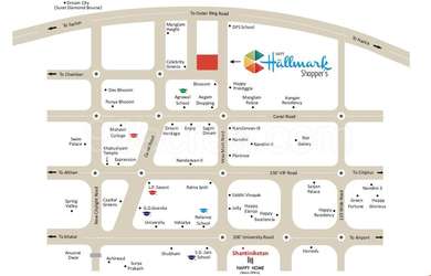Happy Home Group Happy Hallmark Shoppers Map - Vesu, Surat Location Map