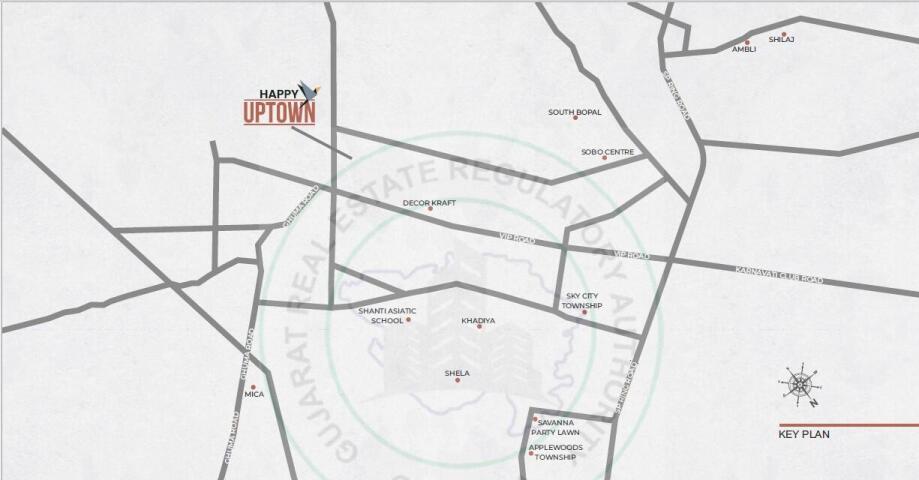 Happy Uptown Shela, Ahmedabad | Price List & Brochure, Floor Plan ...
