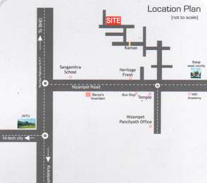 Hari Hara Heights Map - Nizampet, Hyderabad Location Map