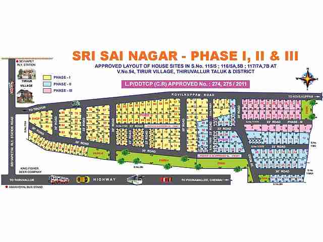 Sri Sai Nagar Chennai, Thiruvallur | Price List, Brochure, Floor Plan
