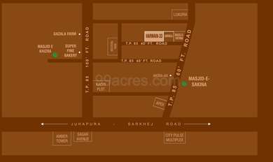 Harmain Realtors Llp Harmain33 Map - Sarkhej, Sarkhej Okaf, Ahmedabad ...