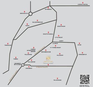 Harmony Residences Harmony Bhagyam Map - Chromepet, Chennai Location Map