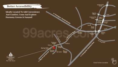 Harmony Developers Harmony Greens Phase2 Map - Sanand Nalsarovar Road ...