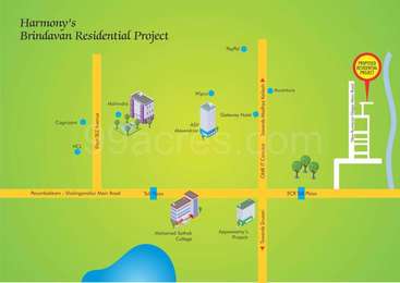 Harmony Residences Harmony Brindhavan Map - Sholinganallur, Chennai ...