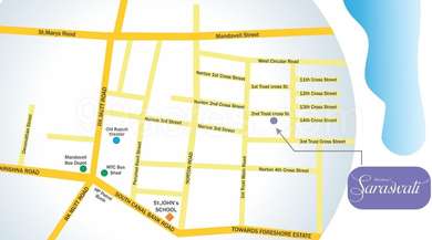 Harmony Residences Harmonys Saraswati Map - Mandaveli, Chennai Location Map