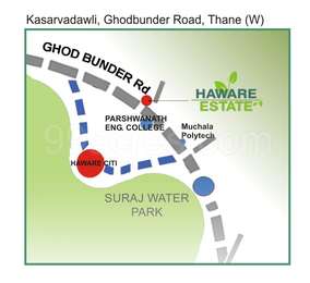 Haware Properties Haware Estate Map - Kasar vadavali, Thane Location Map