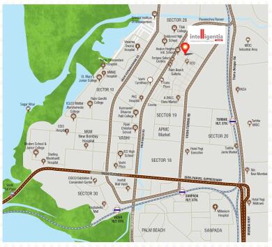 Haware Properties Haware Intelligentia Centroid Map - Vashi, Navi ...