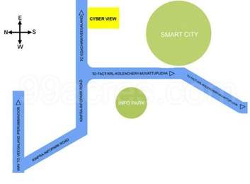Heera Group Heera Cyber Views Map - Edachira, Kochi Location Map