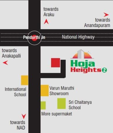 High Yield Estates Visakhapatnam High Hoja Heights 2 Map - Pendurthi ...
