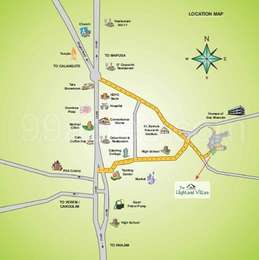 Highland Constructions The Highland Villas Map - Alto Porvorim, Goa ...