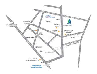 Highland Spaces Project 1 Map - Moshi, Pune Location Map
