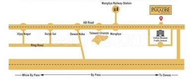 Highway Link Township Highway Siddhi Vinayak Paradise Map - Rahu Khedi ...