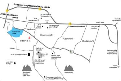 Hiliving Estates Hiliving Isha View Map - Nandi Hills, Chikkaballapur ...