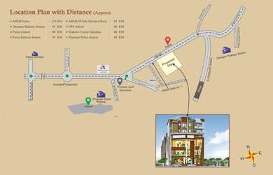 Himalaya Hirise HH Shyama Enclave Map - Phulwari Sharif, Patna Location Map