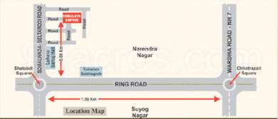 Himalaya Infra Projects Himalaya Empire Map - Narendra Nagar, Nagpur ...
