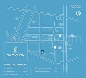 Hindva Builders Hindva Skyview Map - Vastral, Ahmedabad East Location Map