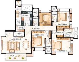 2 BHK / Bedroom Apartment / Flat for rent in Hiranandani Rodas Enclave ...