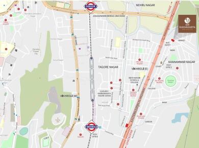 D D Dezines Group Om Sukhkarta Heights Map - Vikhroli East, Mumbai ...