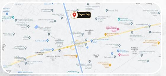 Hitashie Construction and Developers Empire City Map - Faizabad Road ...