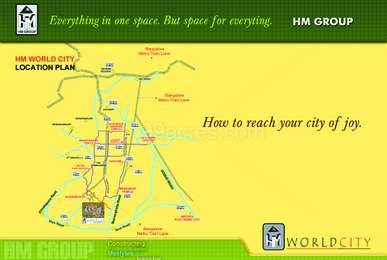 HM Group Builders HM World City Map - Royal LakeFront Phase-3 North, JP ...