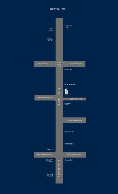 Hn Safal And Goyal Builders Titanium World Tower Map - SG Highway ...