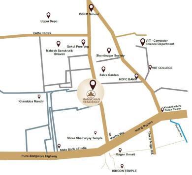Home Developers Pune Home Manmohan Residency Map - Kondhwa, Pune ...