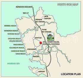 Home Makers Goa Leolyn Homes Map - Aradi Socorro, Goa Location Map