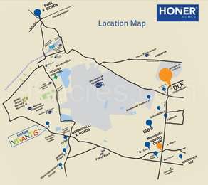 Honer Homes Honer Vivantis Map - Gachibowli, Hyderabad Location Map