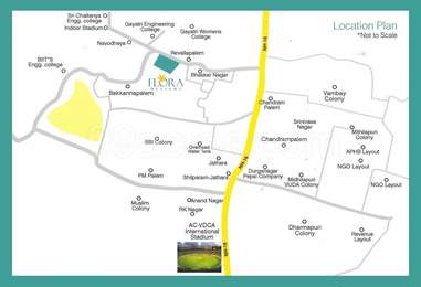 Honeyy Group Flora Delight Map - Madhurawada, Visakhapatnam Location Map