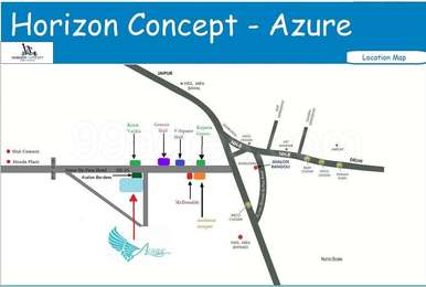 Horizon Concept Builders Horizon Azure Map - Alwar Bypass Road, Bhiwadi ...