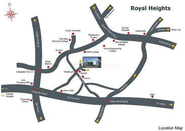 Hoysala Projects Builders Hoysala Royal Heights Map - Edappally, Kochi ...