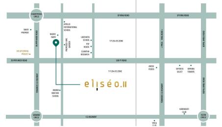 HR Group HR Eliseo 2 Map - Sarkhej, Ahmedabad South Location Map