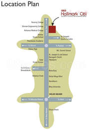 IBD Universal IBD Hallmark Citii Map - Mahawadiya, Bhopal Location Map