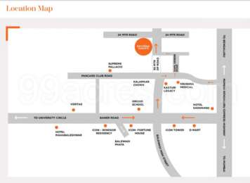 Icon Group Icon Sterling Towers Map - Baner, Pune Location Map