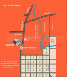 Chandigarh Square Map - Zirakpur, Chandigarh Location Map