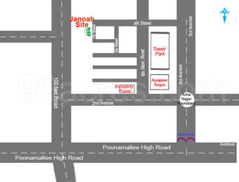 ILB Ramesh Homes ILB Janoah Map - Anna Nagar, Chennai Location Map