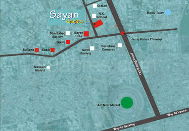 Image Developers Ahmedabad Image Sayan Heights Map - Jivraj Park ...