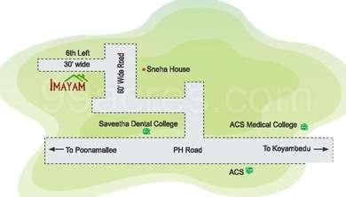 Imayam Builders and Promoters Imayam Flats Map - Thiruverkadu, Chennai ...
