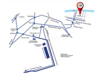 Kwalityrealtech Builders Kwality Waterside Map - Rajarhat, Kolkata East ...