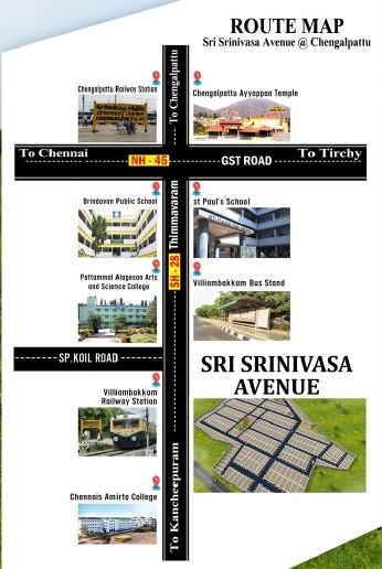 Impulse Homes Impulse Sri Srinivasa Avenue Map - Villambakkam, Chennai South Location Map