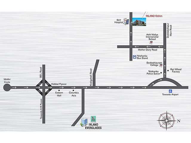 Inland Edilon Yelahanka New Town, Bellari Road Resale Price List ...