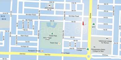 India Builders India Jay Sarathy Map - Anna Nagar, Chennai Location Map