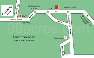 India Builders Corporation IBC Platinum City Map - Yeshwanthpur ...