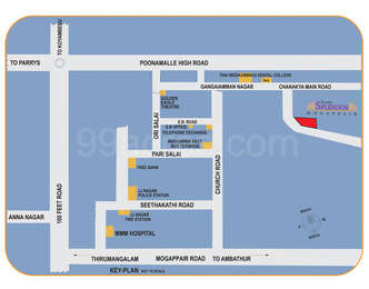 Indira Foundation Builders Indira Splendor Map - Mogappair, Chennai ...