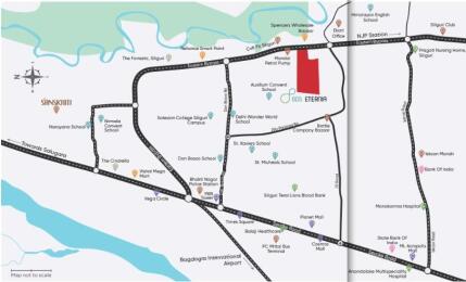 Indira Infrastructure BDS Eternia Map - Eastern Bypass, Siliguri ...