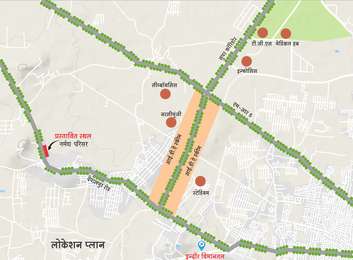 Indore Municipal Corporation IMC Narmada Parisar Map - Bada Bangarda ...