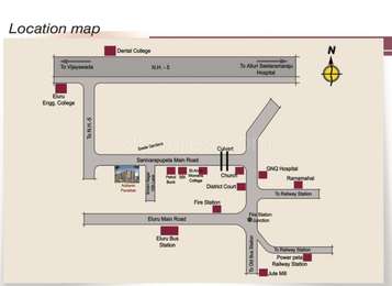 Indu Constructions Eluru Indus Addanki Paradise Map - Sanivarapupeta ...