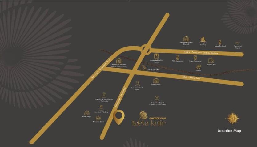 Leela Kutir Nakshtra Wadi, Aurangabad | Price List & Brochure, Floor Plan, Location Map & Reviews